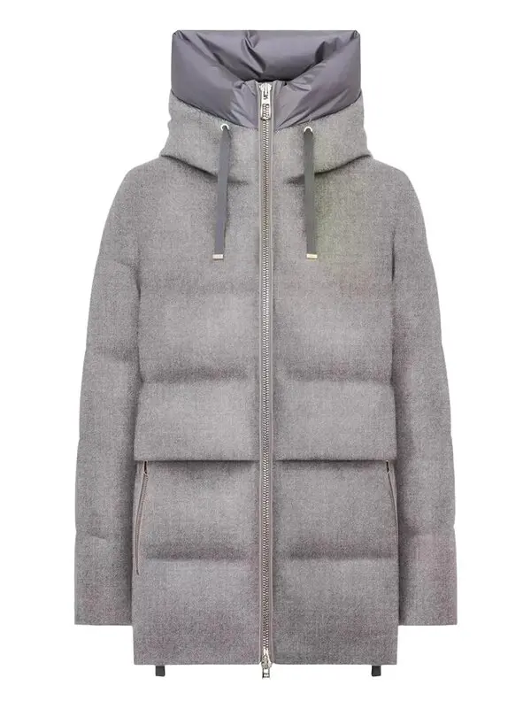 DUNO Hooded Puffer Jacket - Grey