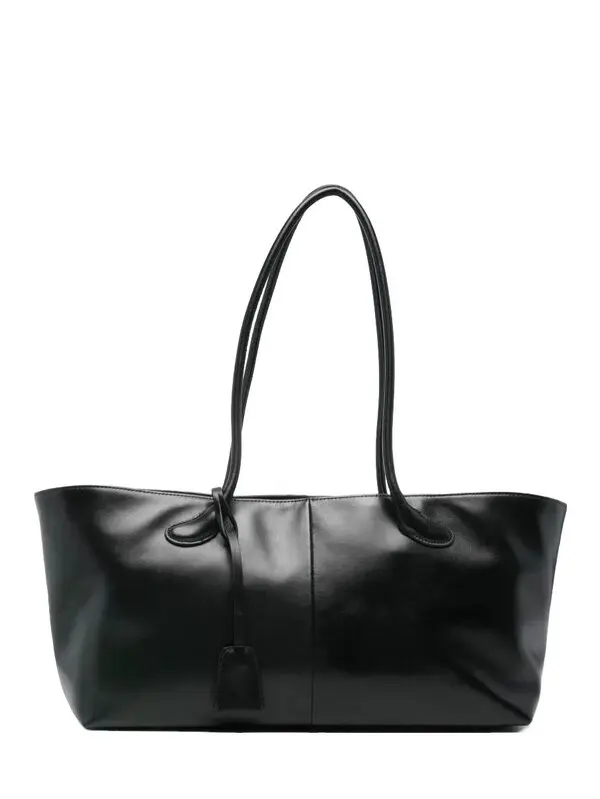 LOW CLASSIC Leather Shoulder Bag - Black