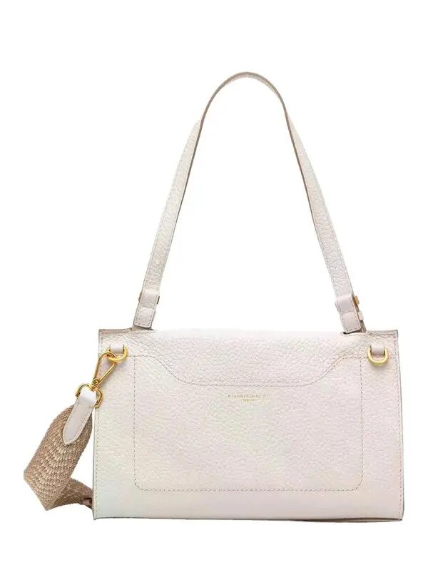 GIANNI CHIARINI Nicle Leather Shoulder Bag - White