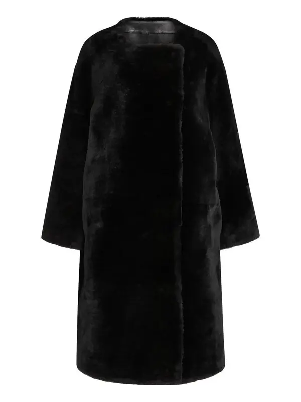 TOTEME Shearling Coat - Black