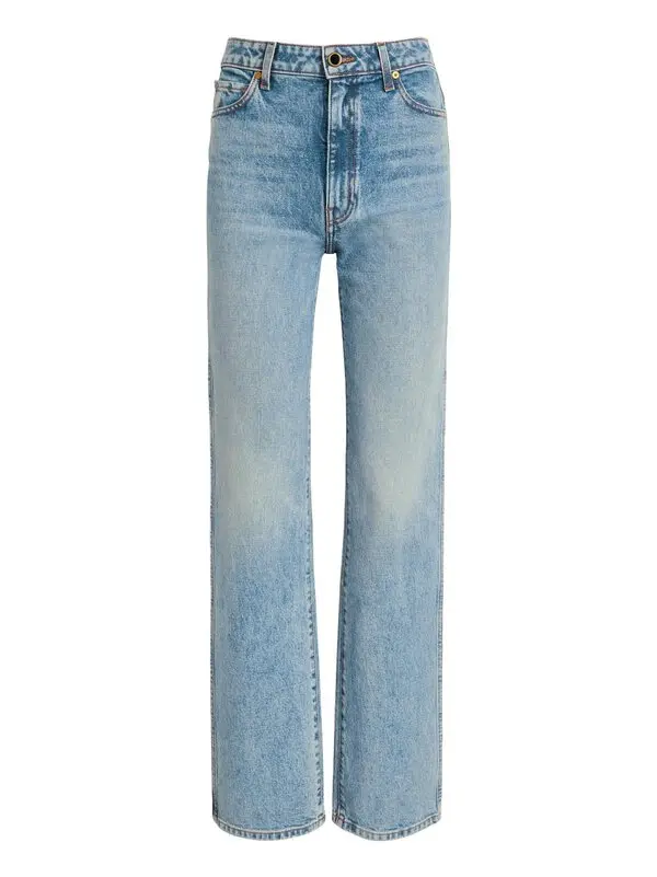 Khaite Danielle Straight-leg Jeans - Denim