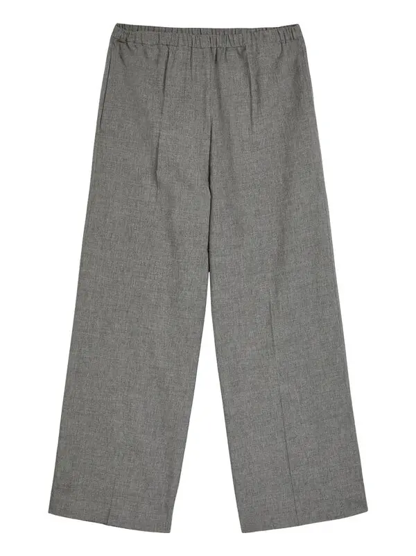 TOTEME Melange Woven Trousers - Grey