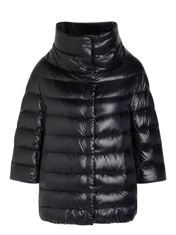 Herno Quilted Shell Jacket - Black