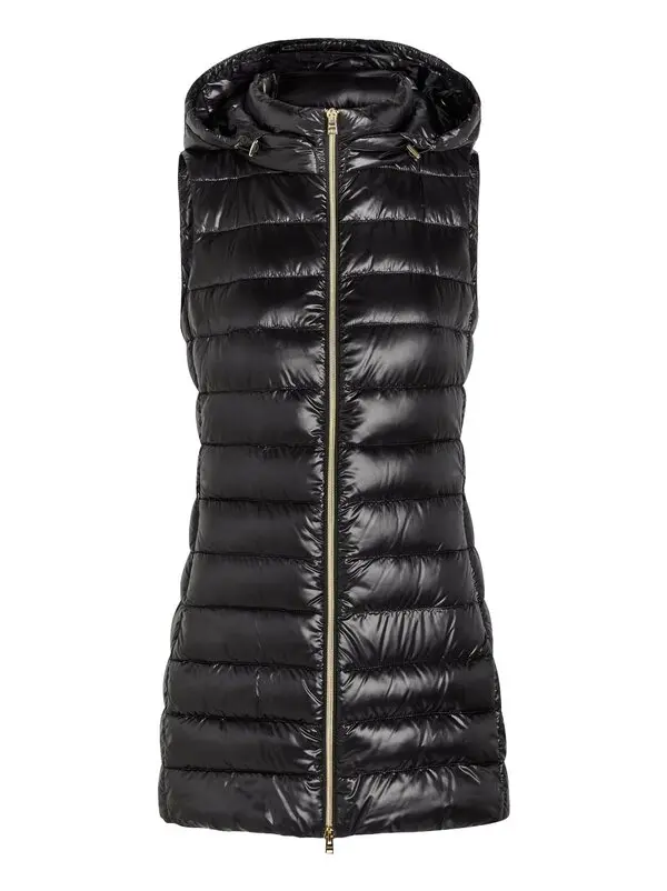 Herno Hooded Shell Gilet - Black