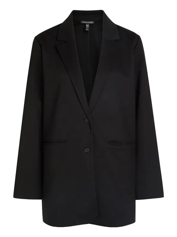 Eileen Fisher Jersey Blazer - Black