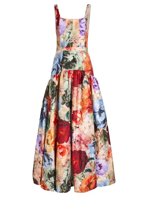 Alice + Olivia Floral-print Sateen Gown - Multicoloured 1