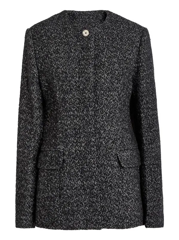 TOTEME Tweed Jacket - Black And White