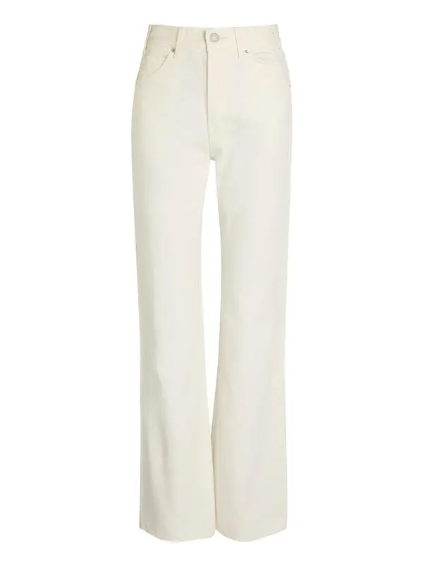 NILI LOTAN Joan Straight-leg Jeans - Cream