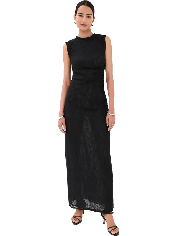 Stella McCartney Stretch Lace Maxi Dress - Black