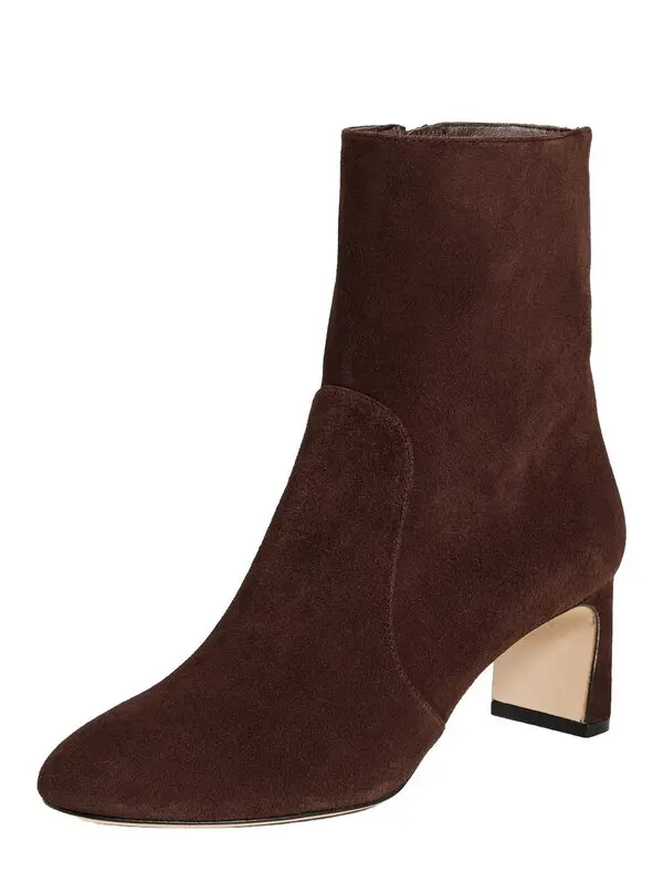 STUART WEITZMAN Babette 60 Zip Boots - Walnut
