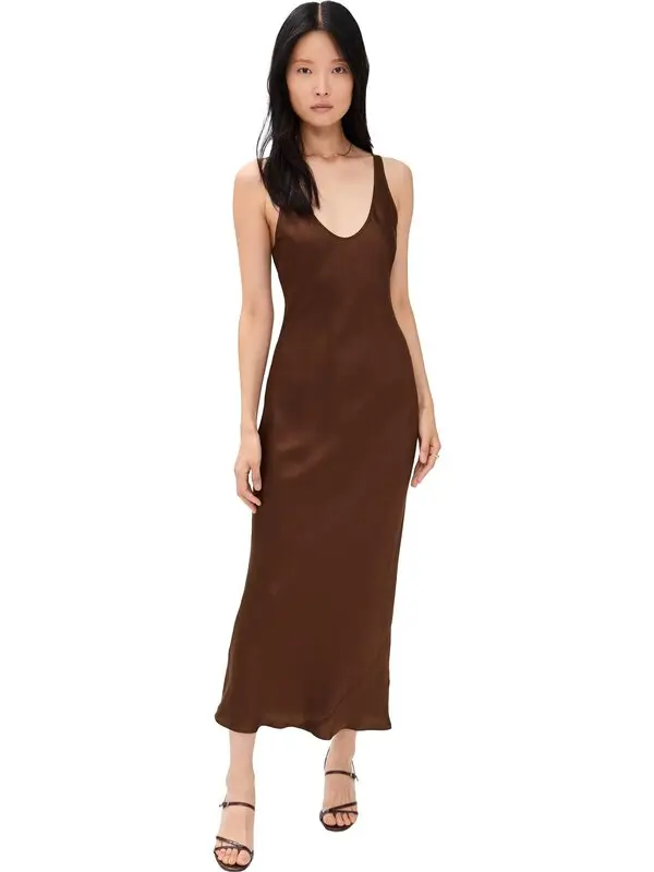 L'Agence Akiya Tank Dress - Hot Fudge