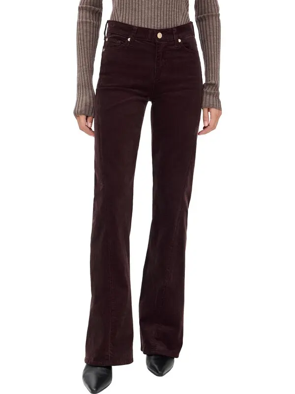 7 For All Mankind Twisted Dojo Tailorless Corduroy Pants - Corduroy Coffee Bean