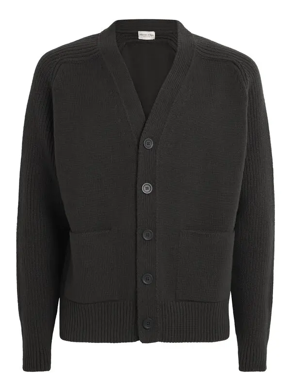 Johnstons Of Elgin Cashmere Ribbed Cardigan - Brown