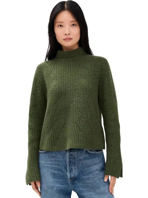 Joe's Jeans The Ella Funnel Neck Sweater - Winter Moss