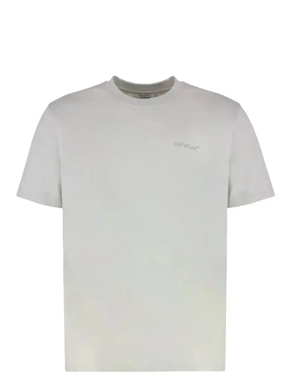 Off-White Cotton Blend T-shirt - Grey