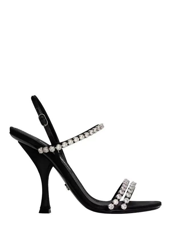 Dolce & Gabbana Crystal-embellished Sandals - Black