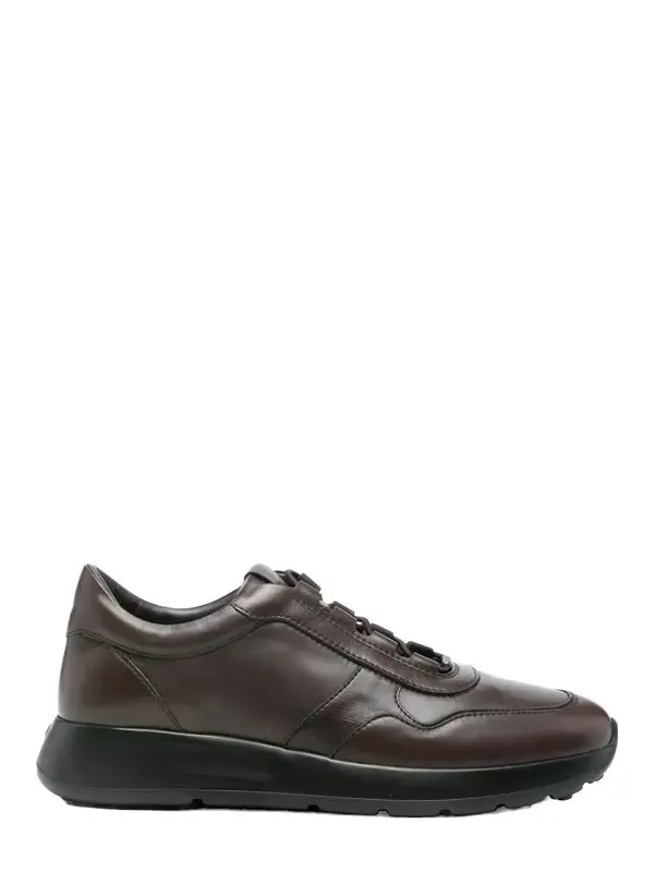 TOD'S Leather Low-top Sneakers - Brown