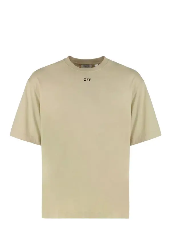 Off-White Cotton T-shirt - Neutrals
