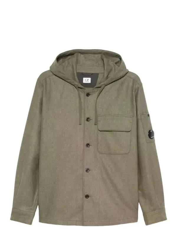 C.P. COMPANY Flap-pocket Hooded Jacket - Green