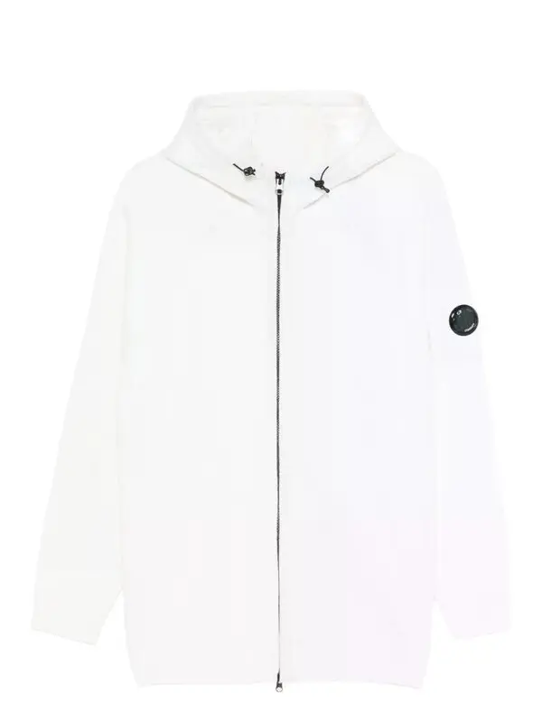 C.P. COMPANY Zip-front Hooded Jacket - White