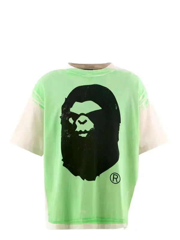 SAINT MXXXXXX X Bape Cotton T-shirt - Green