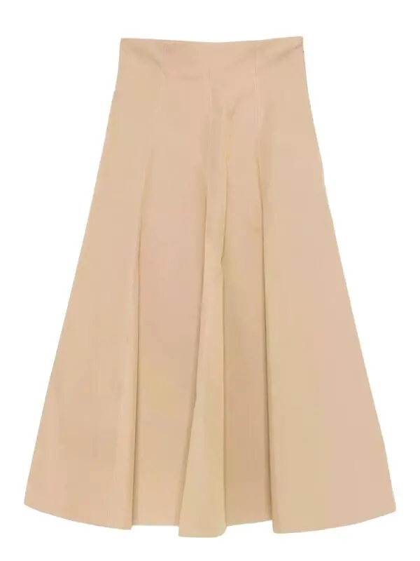 THELAURENT A-line Midi Skirt - Neutrals