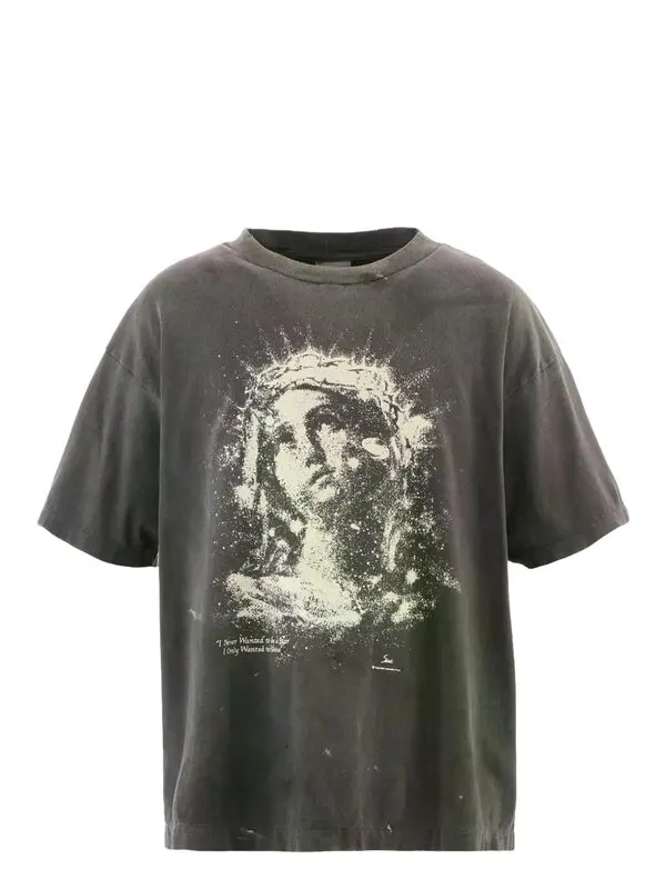 SAINT MXXXXXX Cotton T-shirt - Black