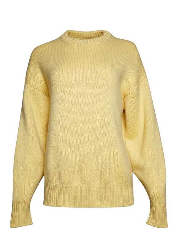 AMIYA Ursa Relaxed Cashmere Sweater - Yellow