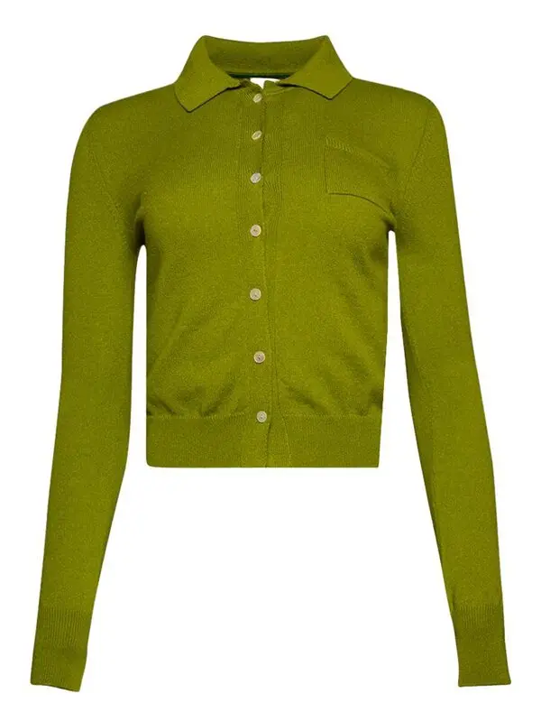 AMIYA Cashmere Cardigan - Green