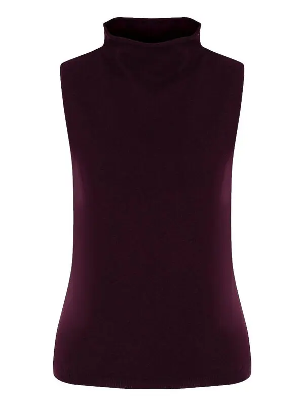 Zeynep Arçay Sleeveless Cashmere Top - Red