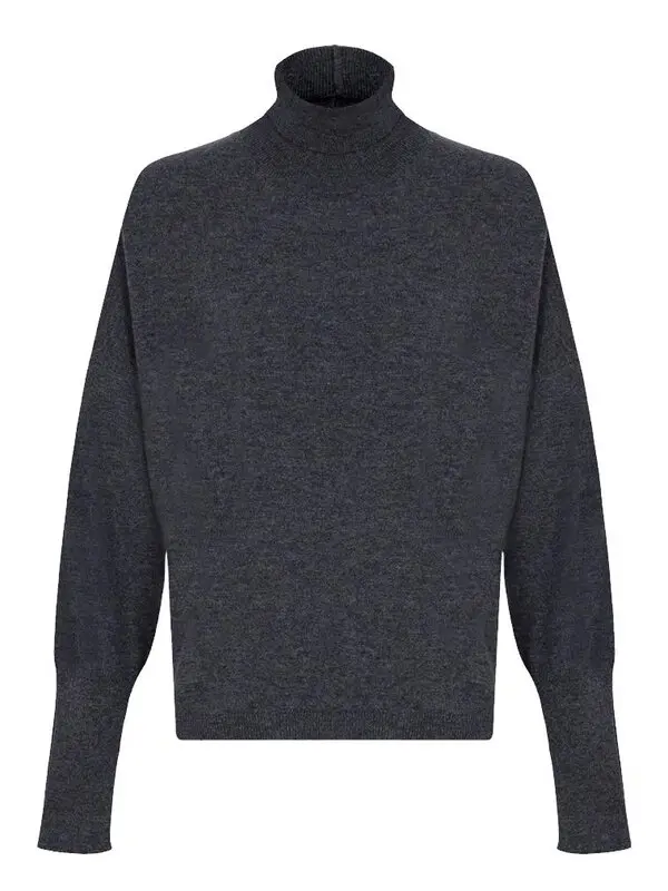 Zeynep Arçay Backless Wool-cashmere Jumper - Grey