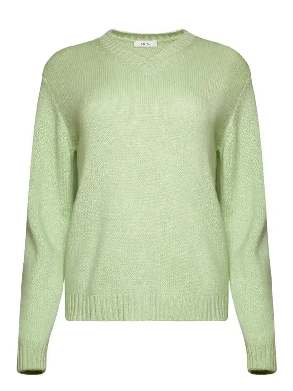 AMIYA Nevia Cashmere Sweater - Green
