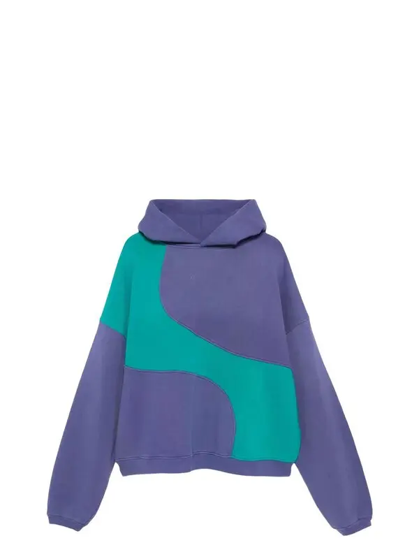 ERL Wave Paneled Hoodie - Purple