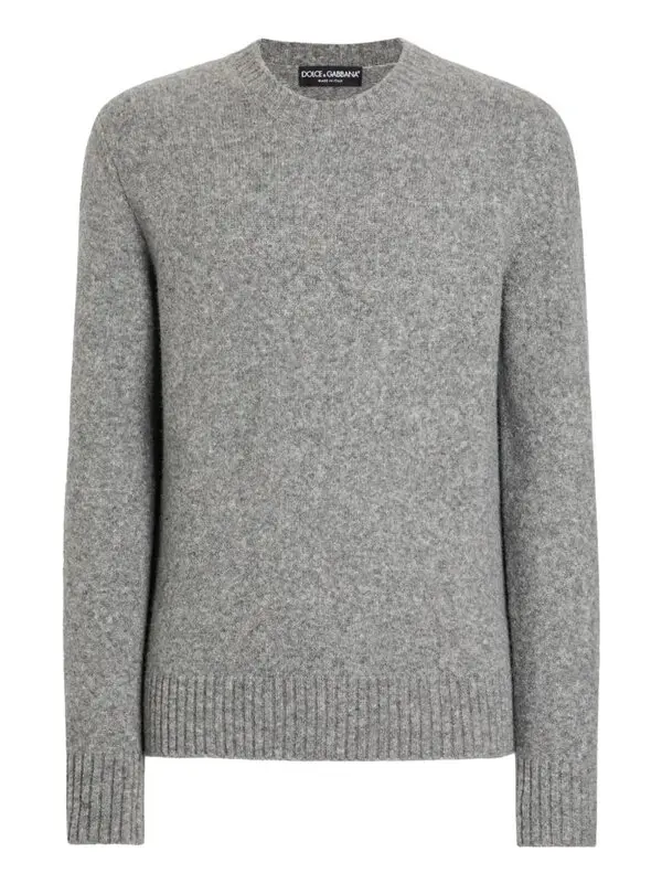 Dolce & Gabbana Long-sleeved Crewneck Sweater - Grey