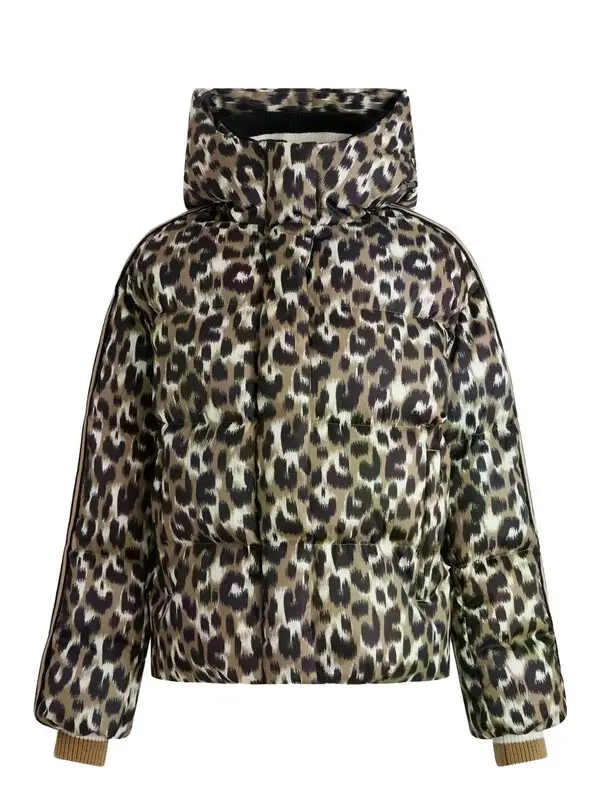Fusalp Leopard-print Quilted Ski Jacket - Brown