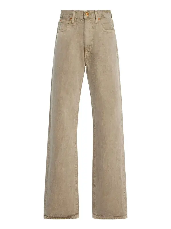 SLVRLAKE London Rigid High-rise Straight-leg Jeans - Brown