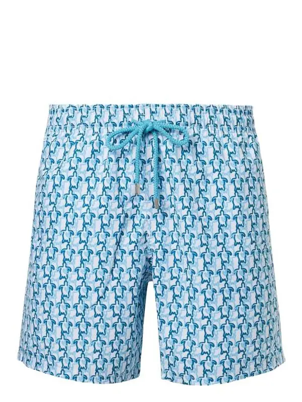 Vilebrequin Printed Swim Trunks - Blue