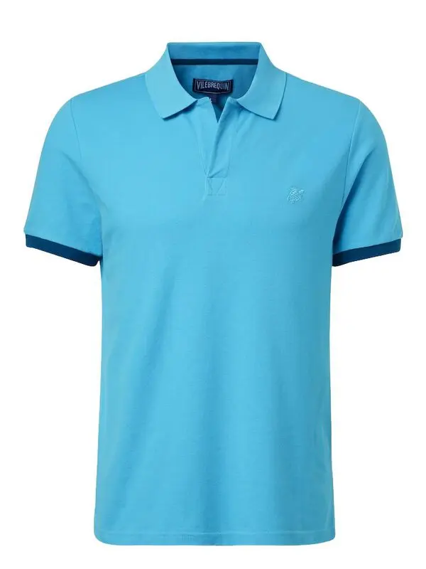Vilebrequin Palatin Cotton Piqué Polo Shirt - Blue