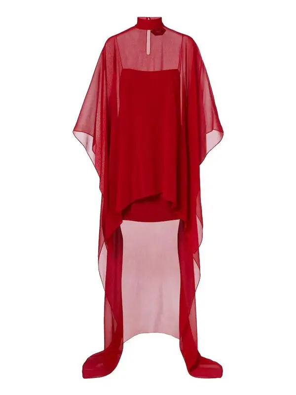 TALLER MARMO Fini Silk Kaftan - Red