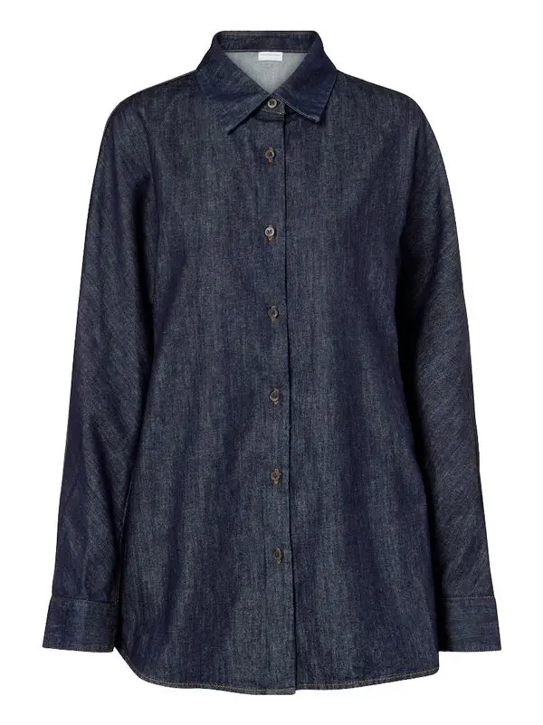Dries Van Noten Cotton Denim Shirt - Blue