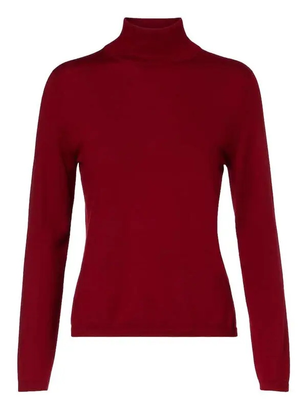 Max Mara Meana Cashmere Turtleneck Sweater - Burgundy