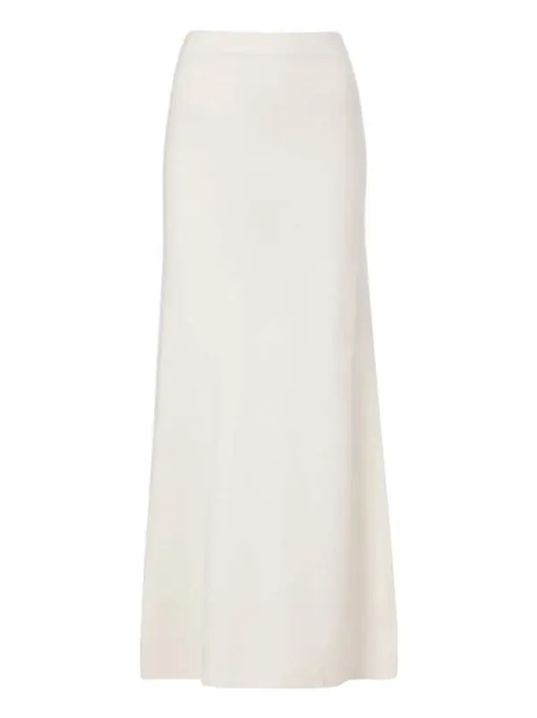 Max Mara Dorina Cashmere-blend Maxi Skirt - White