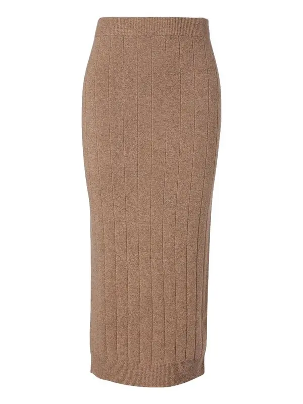 Max Mara Sante Cashmere Midi Skirt - Brown