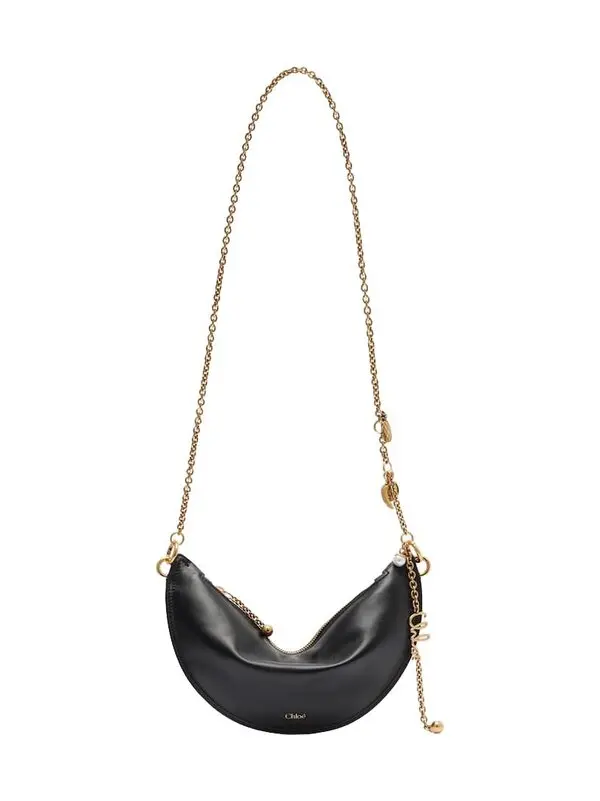 Chloé Icons Medium Leather Shoulder Bag - Black