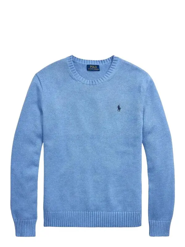 Polo Ralph Lauren Polo Pony Cotton Knit Pullover - Blue