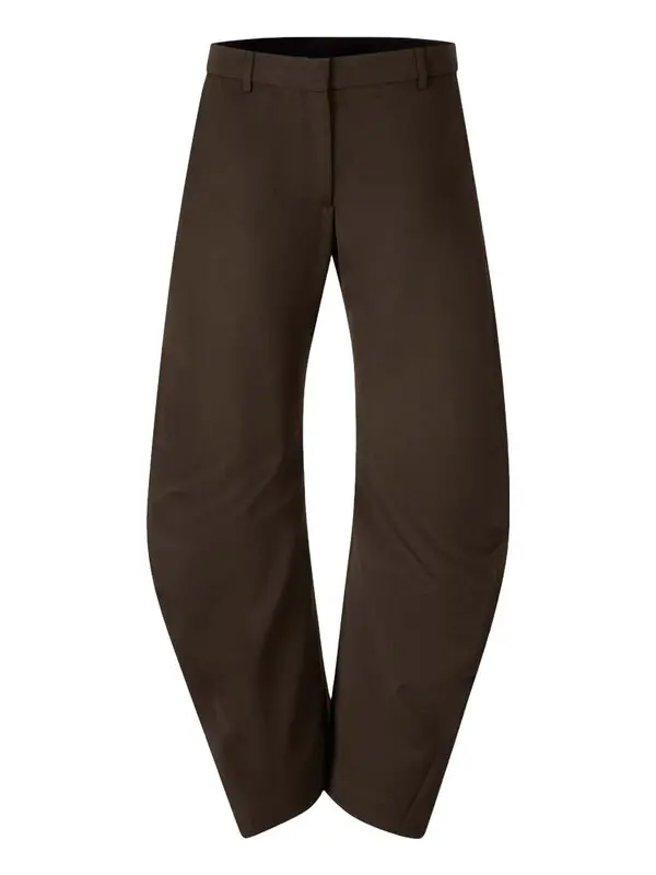 Acne Studios Flared Wool Trousers - Brown