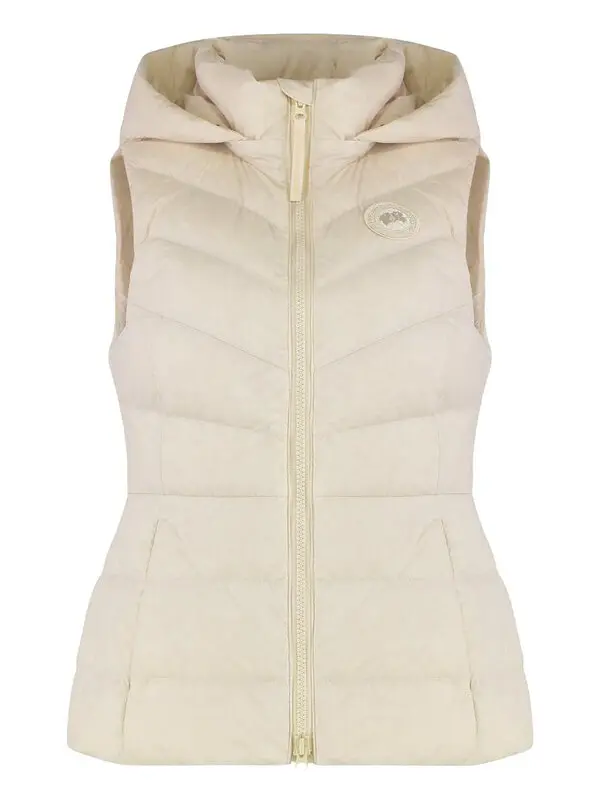 Canada Goose Padded Gilet Clair With Hood - Beige