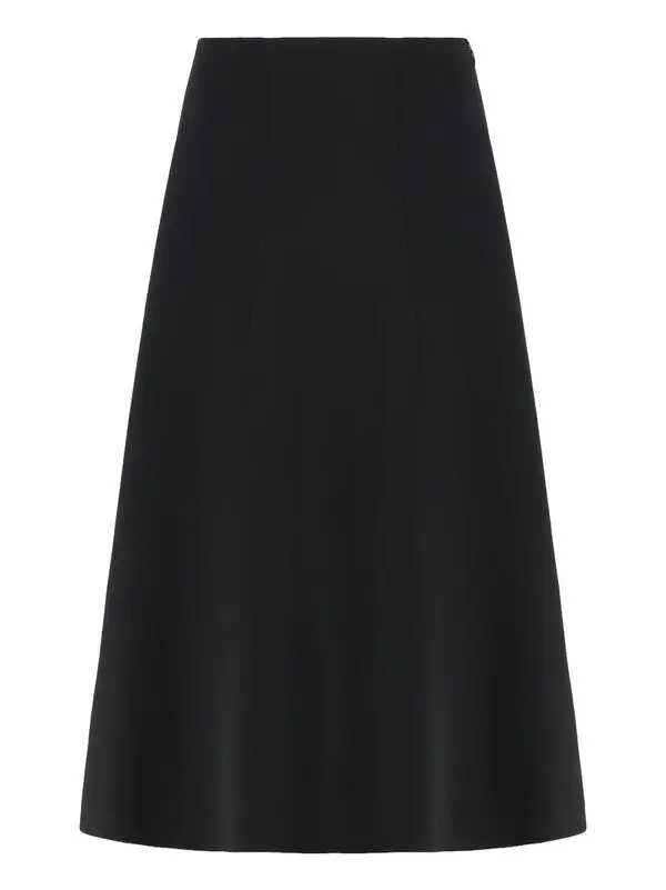 Jacquemus Triangle Flared Skirt - Black
