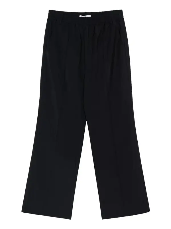 Tibi Elasticated-waistband Trousers - Blue