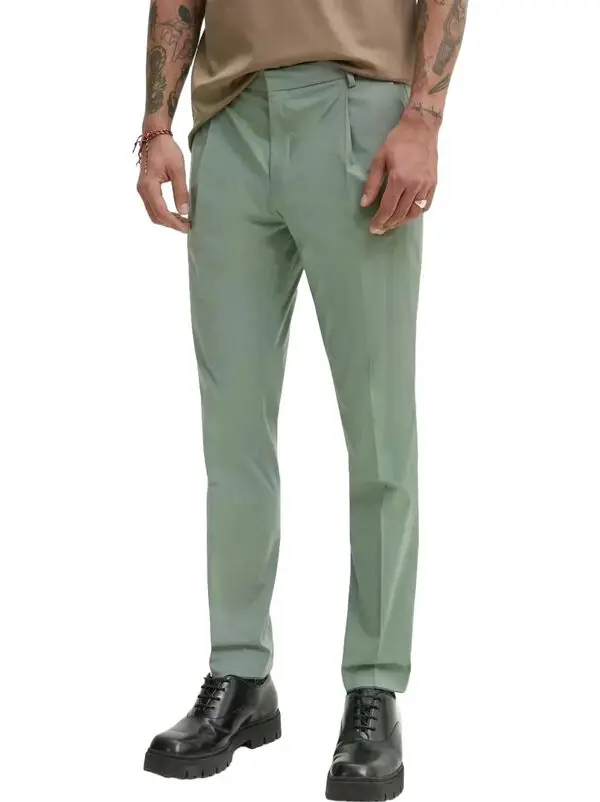 Hugo Boss Pleated Trousers - Green